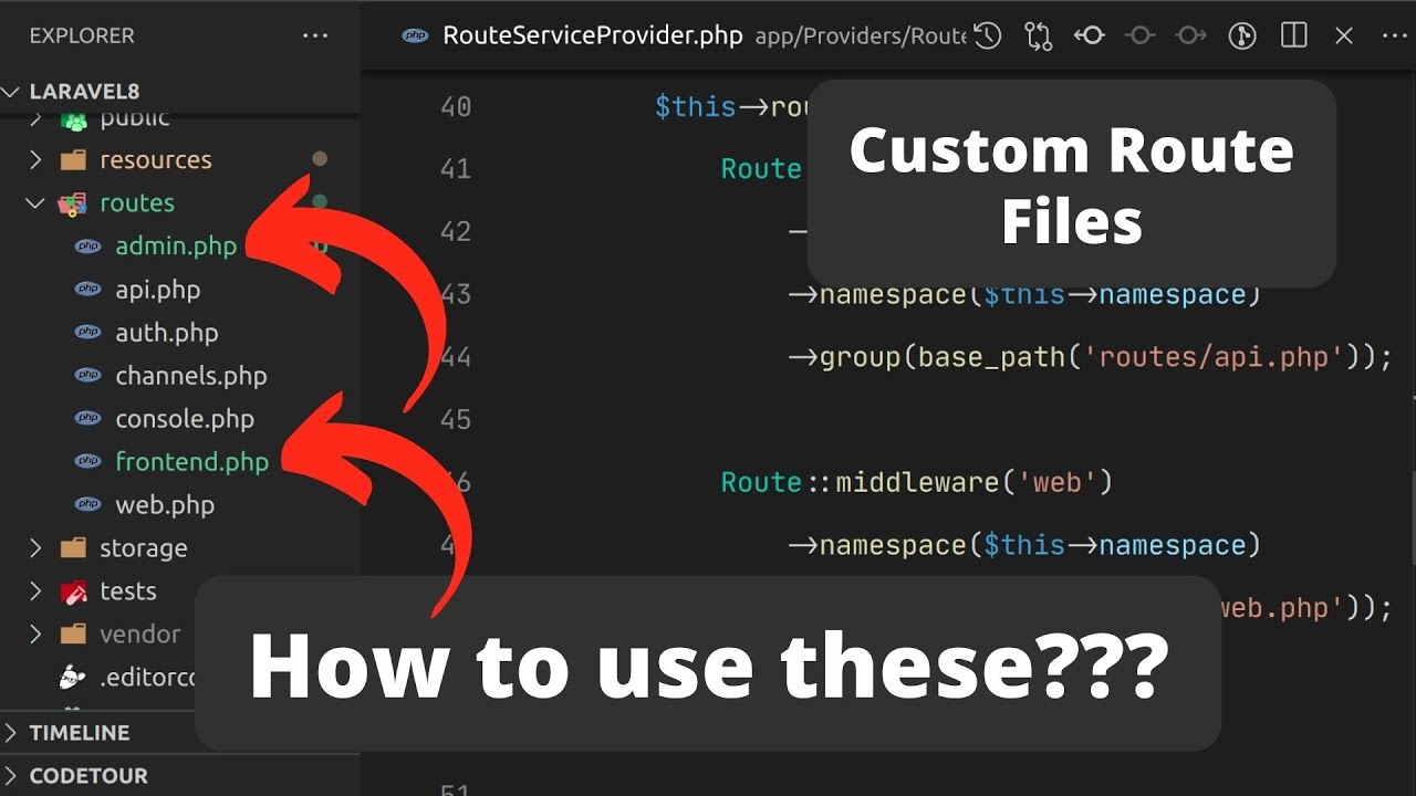 Laravel Tip Manage Huge Route Files By Creating Multiple Route Files
