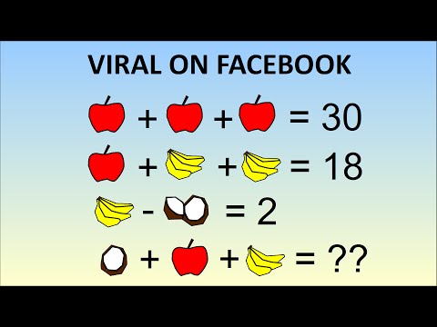 Viral Facebook Math Problem Safe Videos For Kids