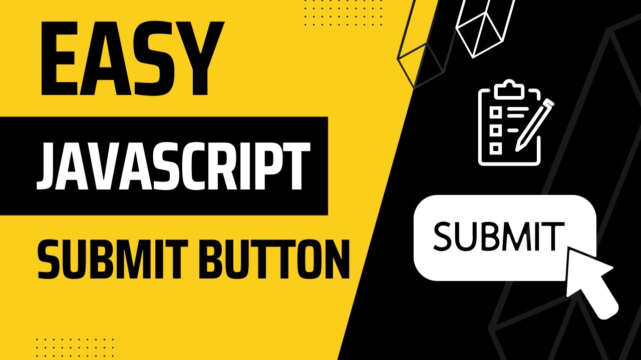 How To Submit Form Using Javascript Easy Method Youtube
