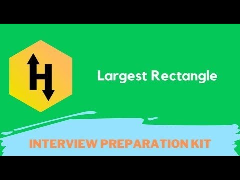 Hackerrank Largest Rectangle Problem Solution In Python Programming