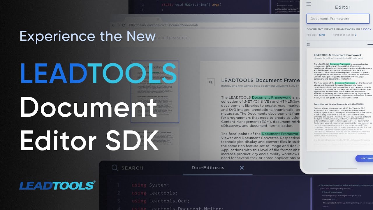Leadtools Document Editor Sdk Youtube