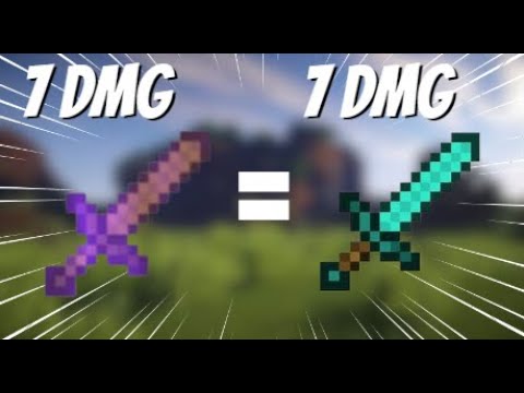 Sharpness V Wooden Sword Diamond Sword Youtube