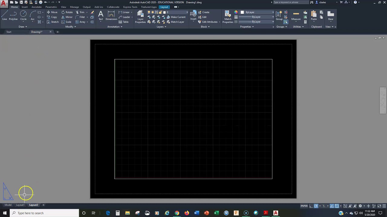 Autocad User Interface Part 1 Youtube