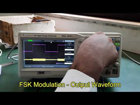 Fsk Modulation Demodulation Lab Experiment Frequency Shift