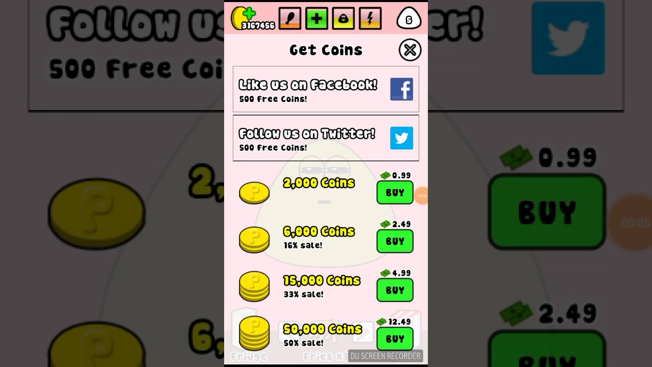 Pou Coins Hack 2017 Youtube