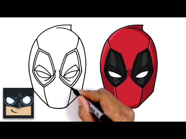 How To Draw Deadpool Step By Step Tutorial Videos For Kids