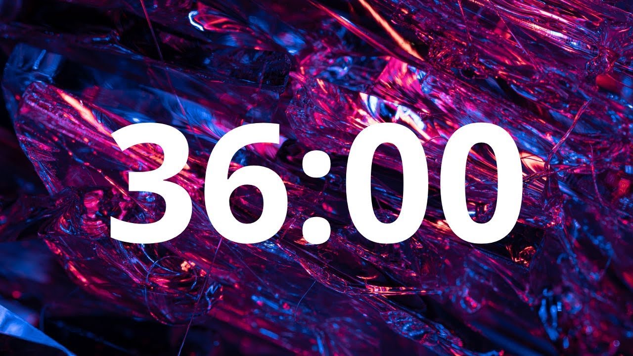 36 Minute Countdown Timer With Alarm Simple Beep Youtube