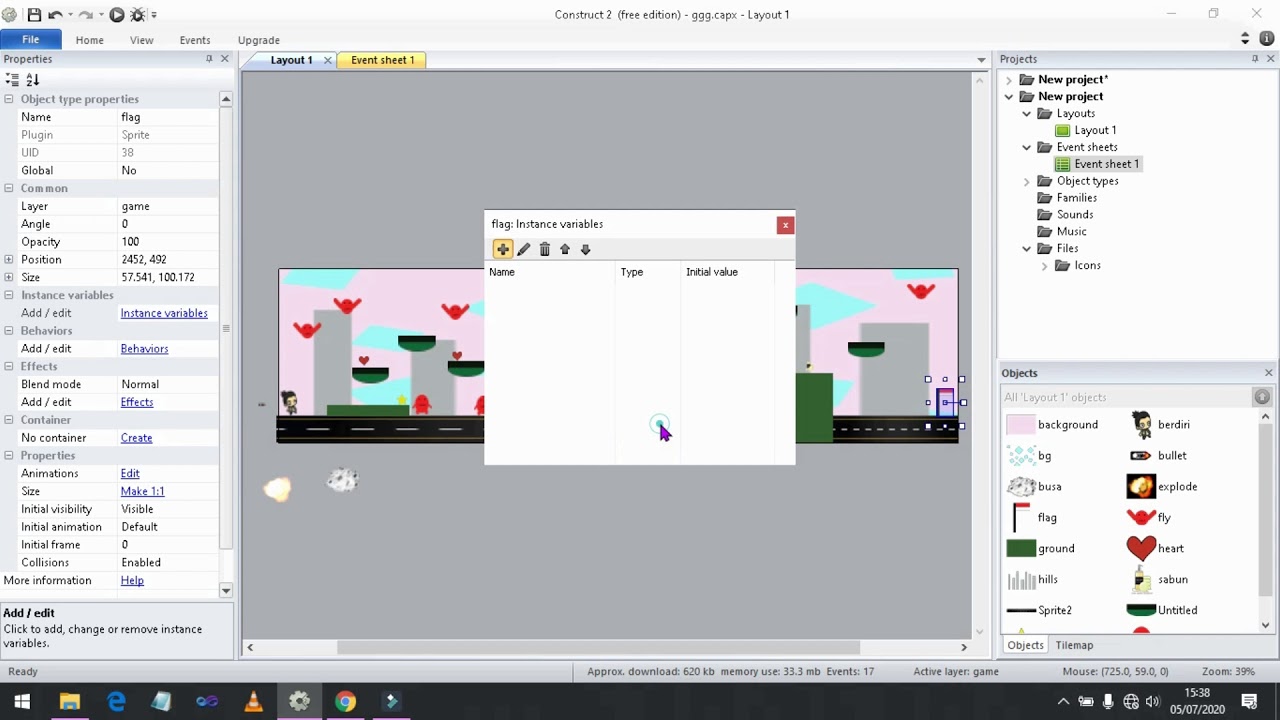 Tutorial Construct 2 Game Part 6 Youtube