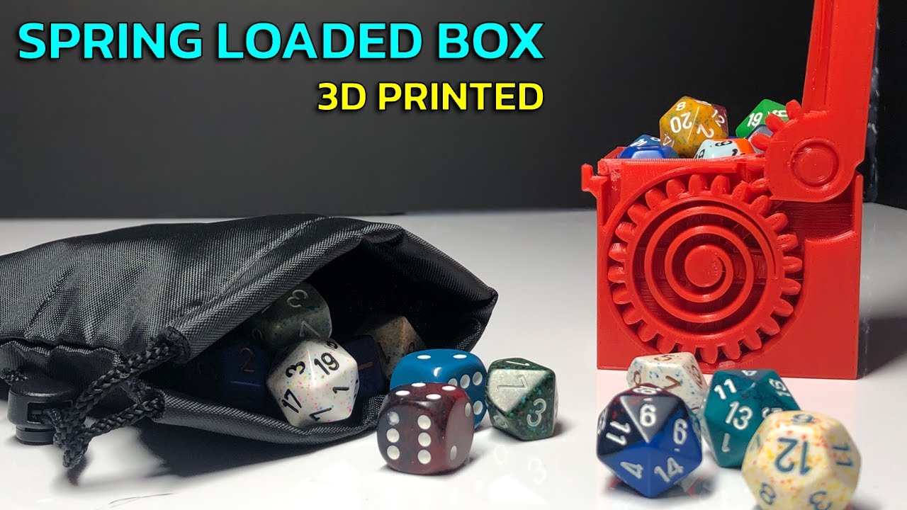 3d Printed Spring Loaded Box Print In Place Youtube