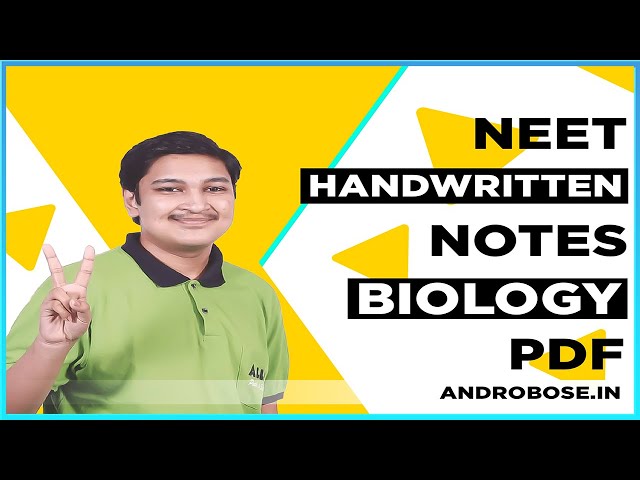 Neet Handwritten Notes Pdf Biology Biology Handwritten 40 Off