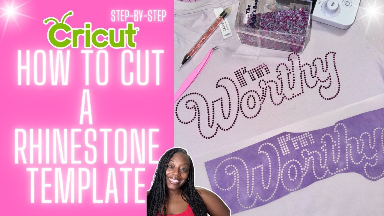 Cricut Tutorial How To Cut A Rhinestone Template Flock With Your