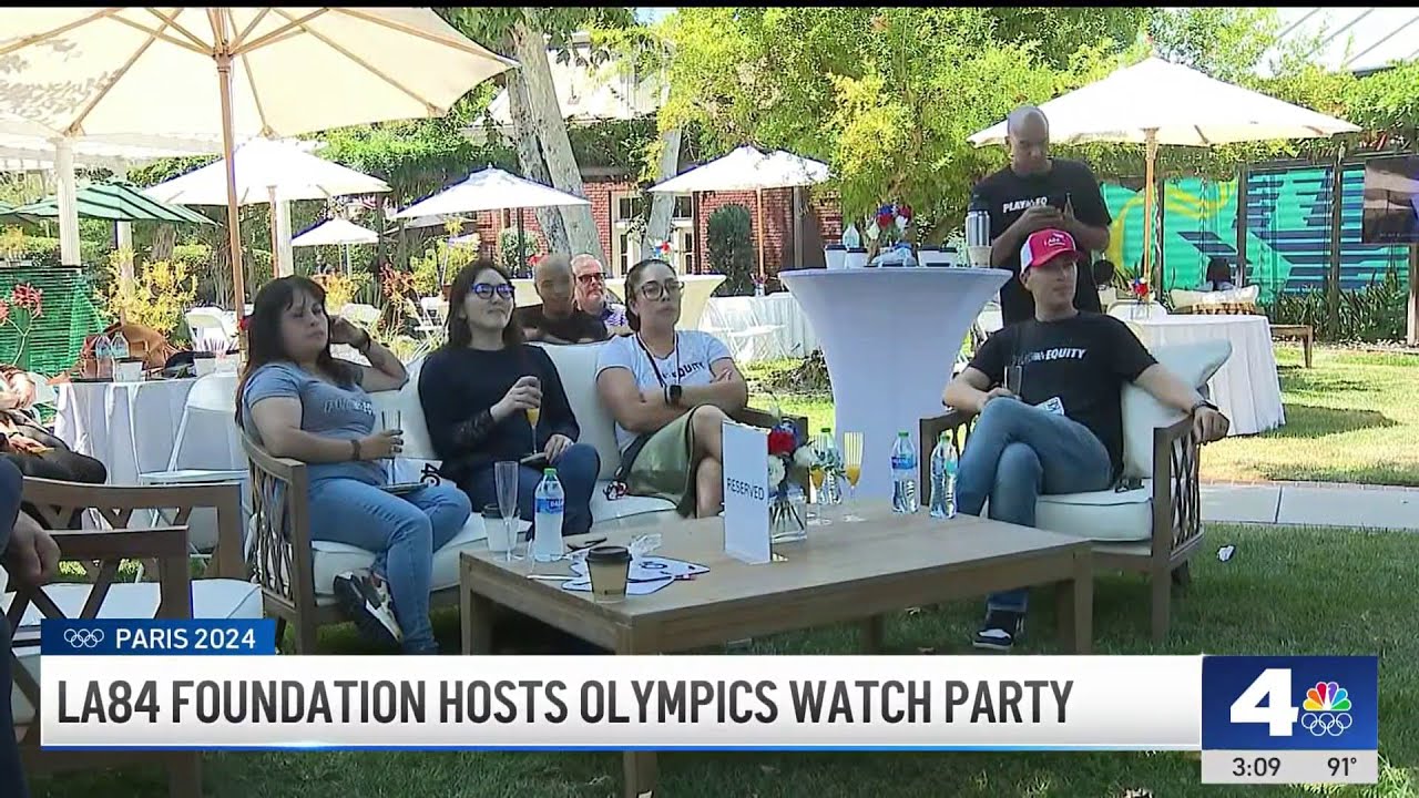La84 Foundation Hosts Olympics Watch Party Youtube
