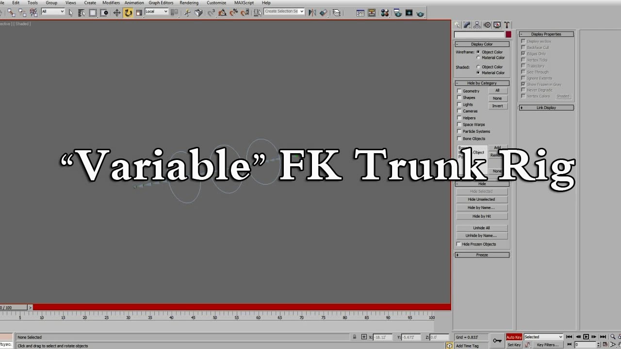 3ds Max Variable Fk Rig Demo Youtube