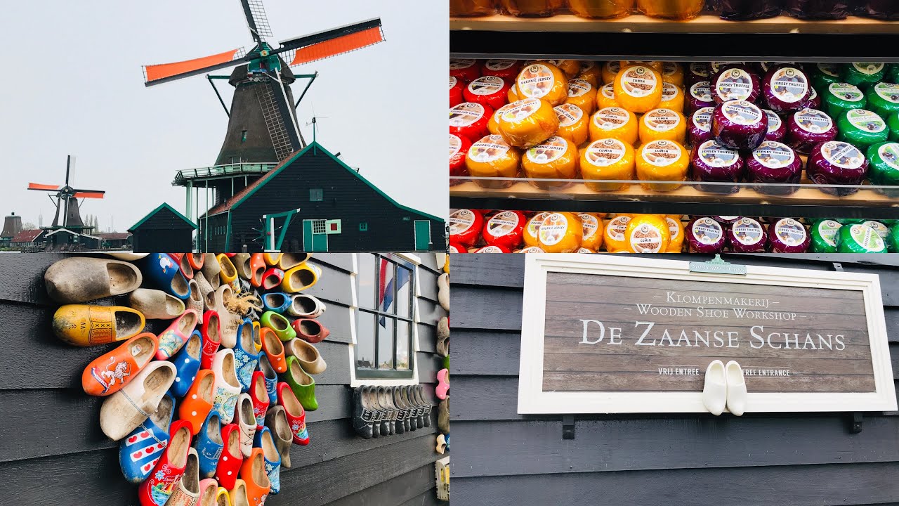Zaanse Schans Amsterdam Cheese Factory Wooden Mills Youtube