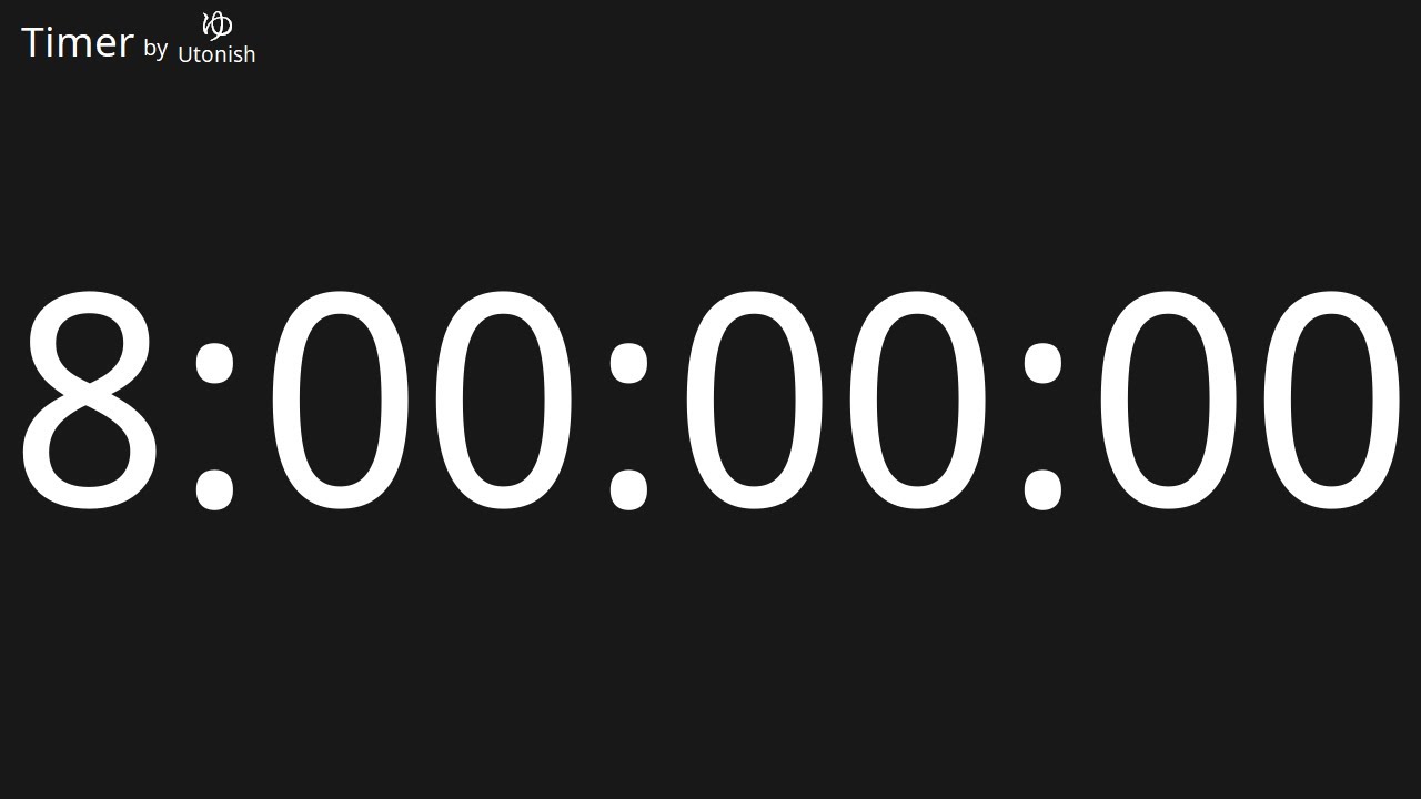 8 Day Countup Timer Youtube