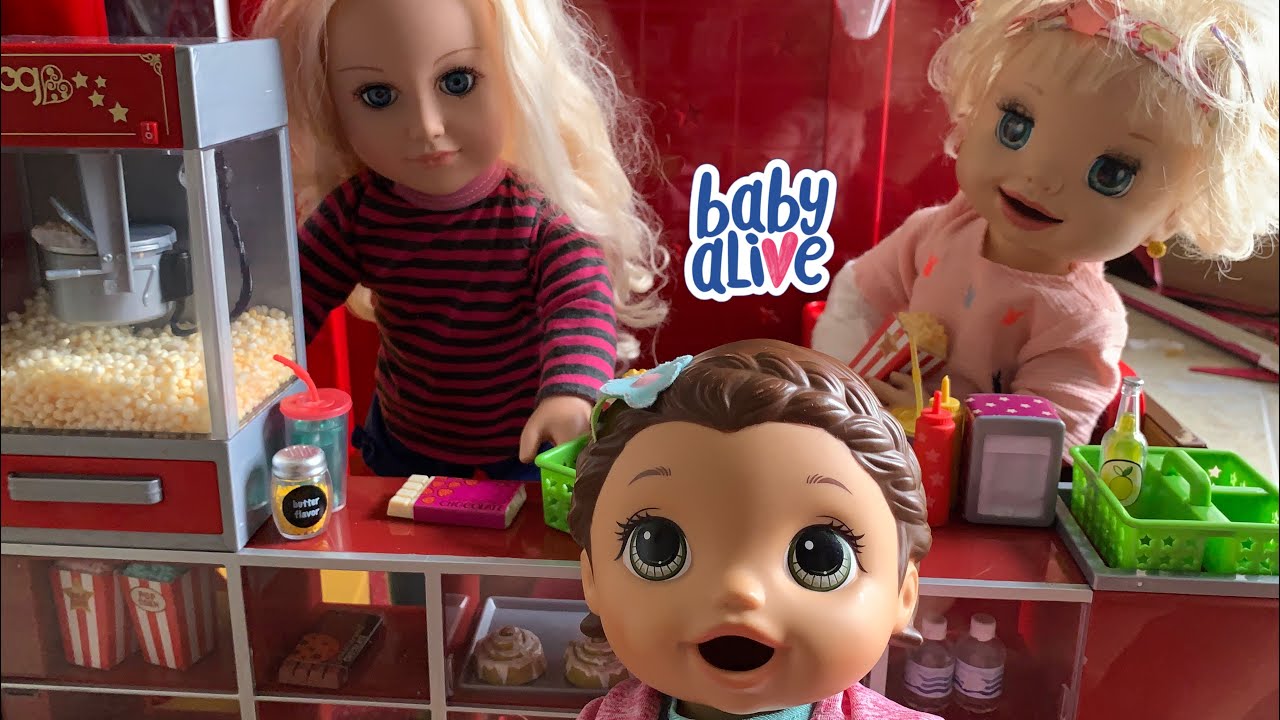 Baby Alive Dolls Go To The Movie Theater рџќї Youtube