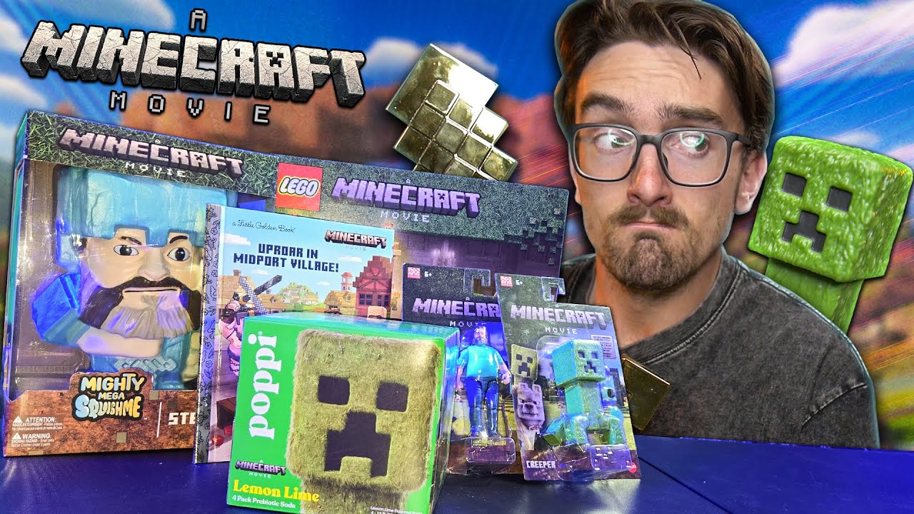 I Bought All The Minecraft Movie Merch Youtube