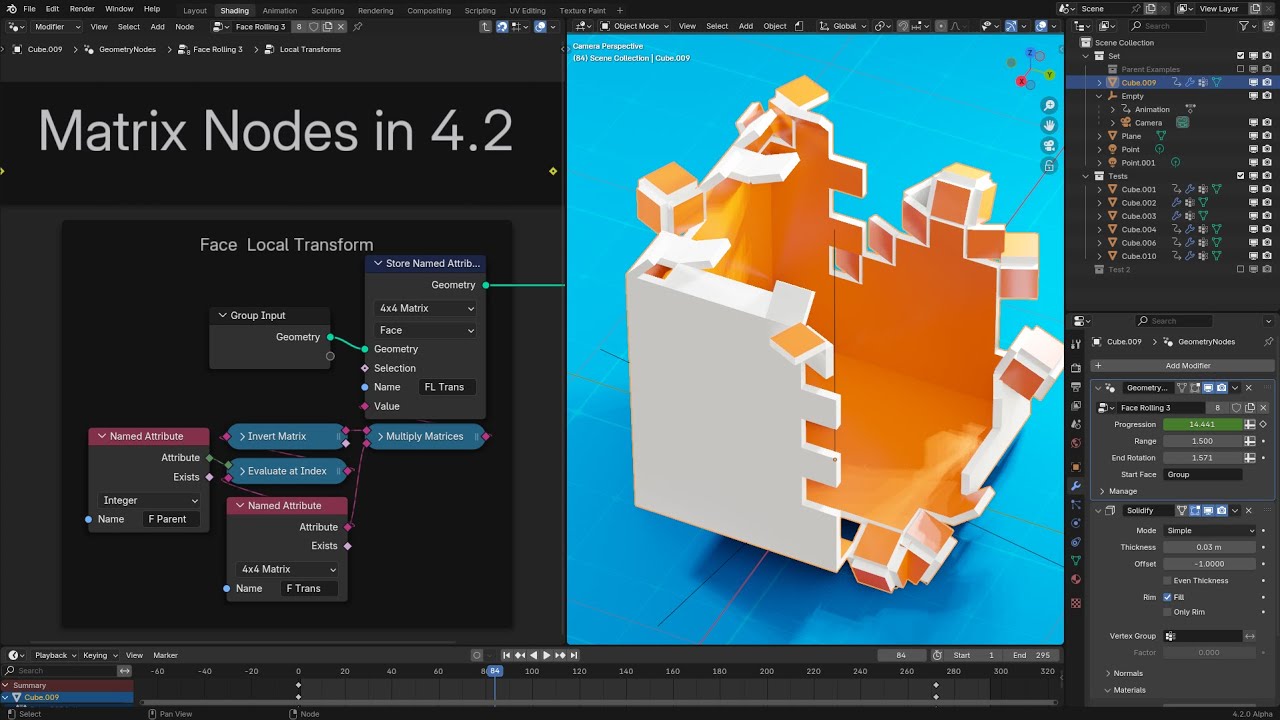 Blender 4 2 Matrix Nodes Youtube
