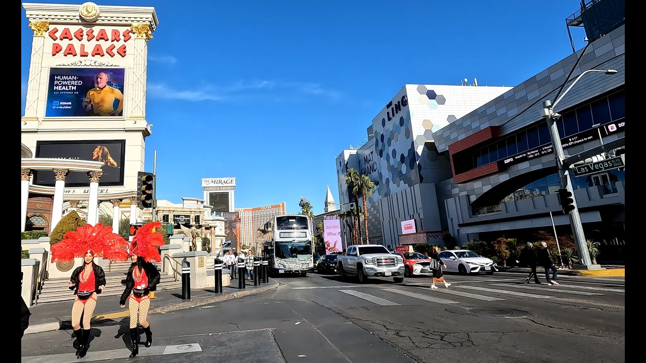 4k Las Vegas Walking Tour Las Vegas Nevada Youtube