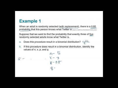 Section 5 2 Part 1 Binomial Probability Distributions Youtube