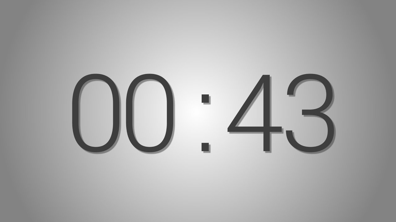 43 Seconds Countdown Timer Beep At The End Simple Timer Forty
