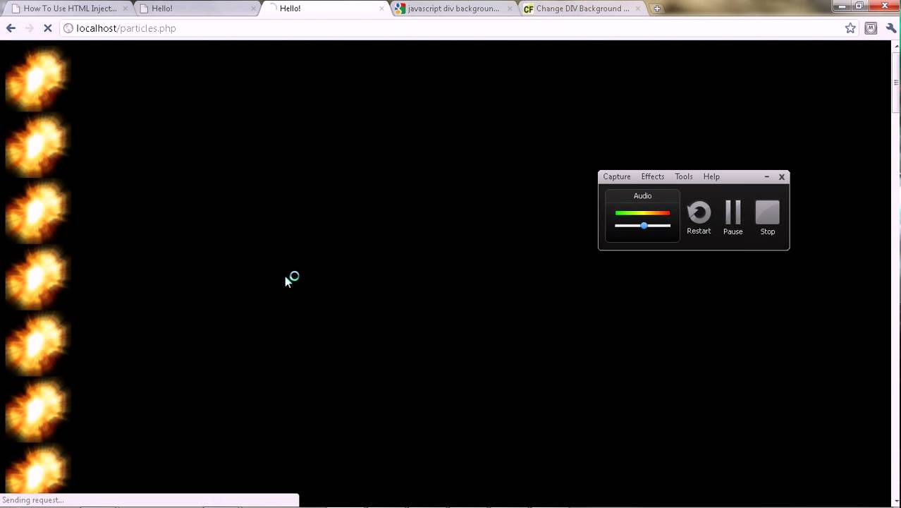 Javascript Particle Effects Tutorial Part 2 Youtube
