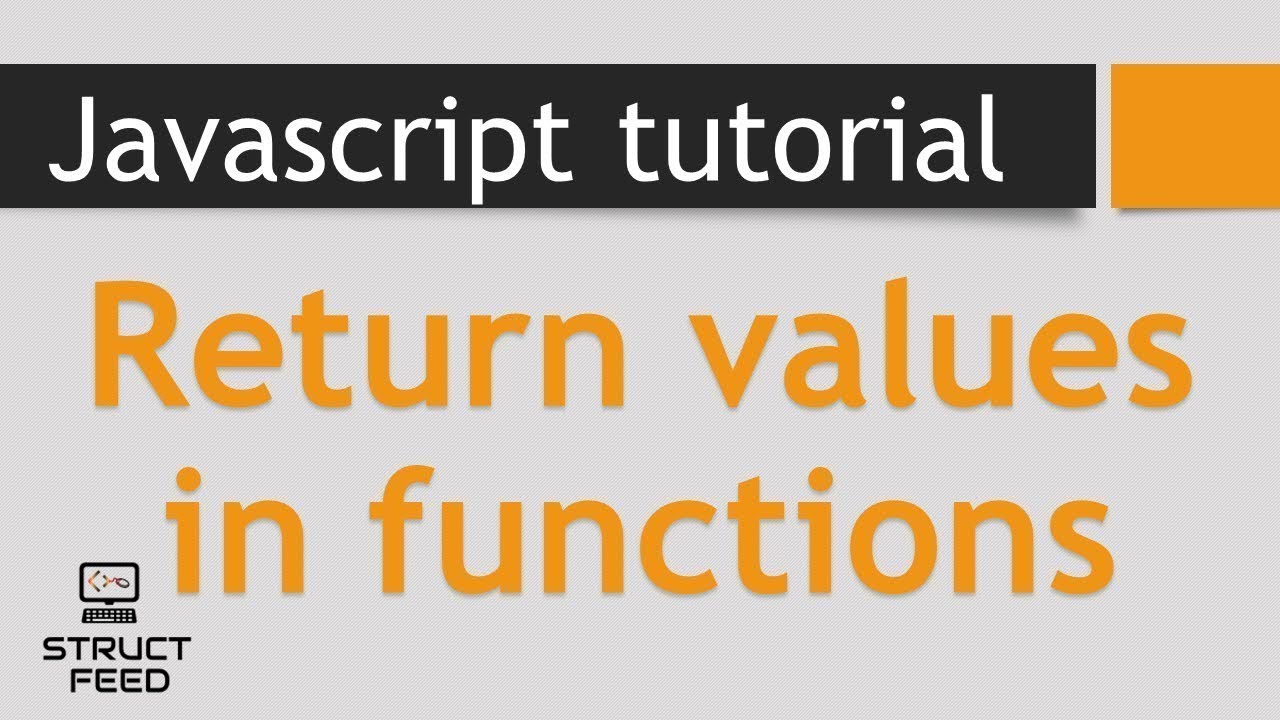 Javascript How To Use Return Function Youtube