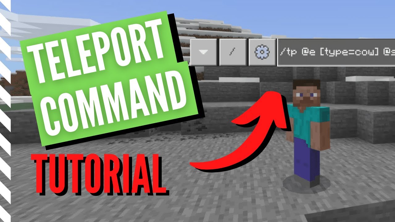 Minecraft Teleport Command Tutorial Tp Command Youtube