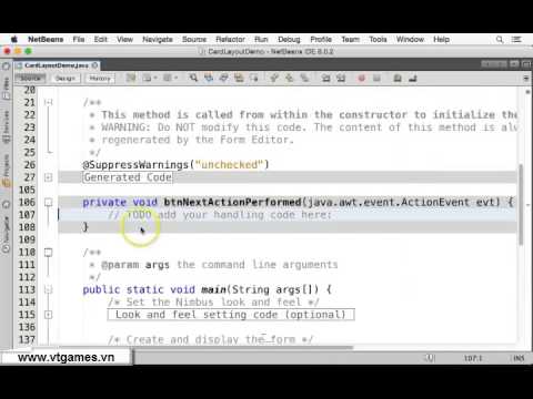 Java Swing Cardlayout Demo Youtube