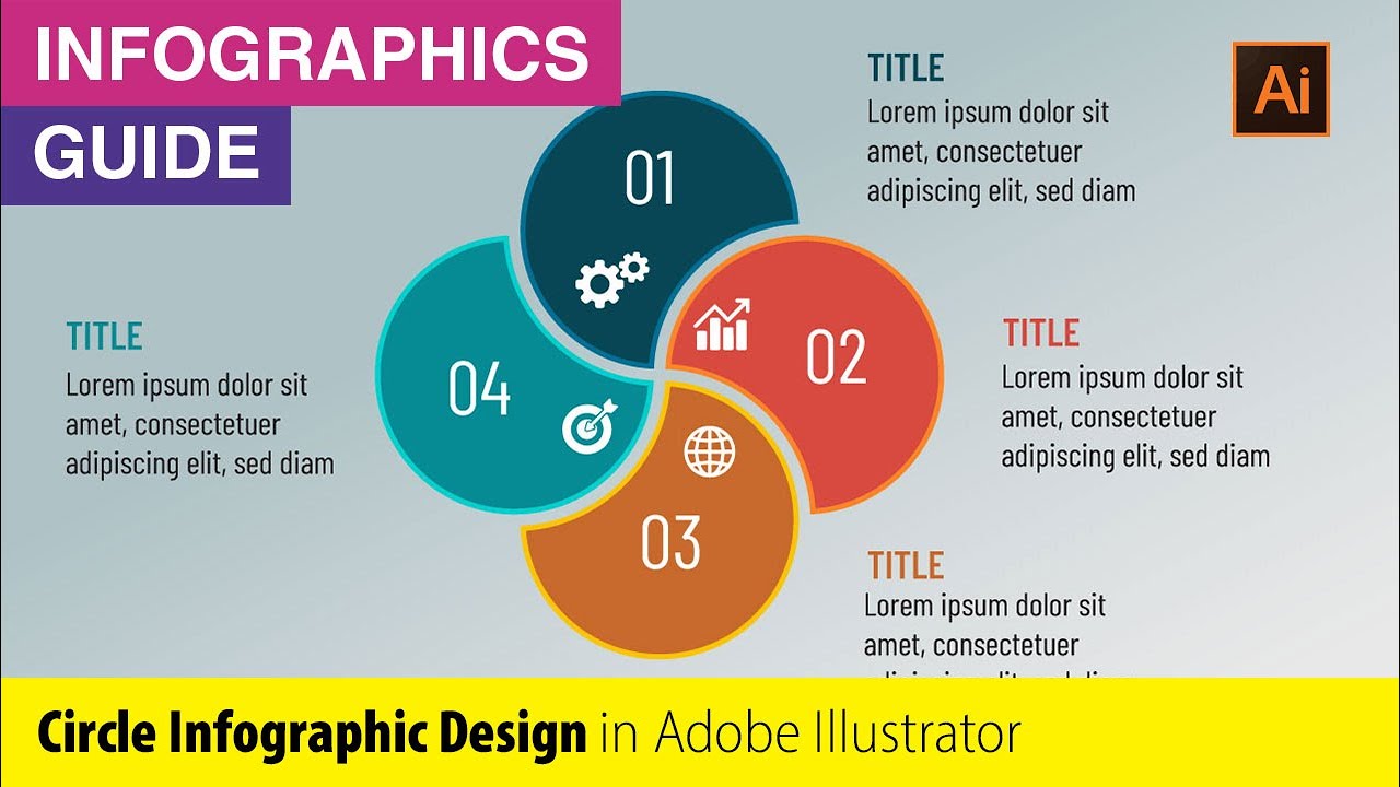 Illustrator Tutorial Round Infographic 7 Circle Infographic