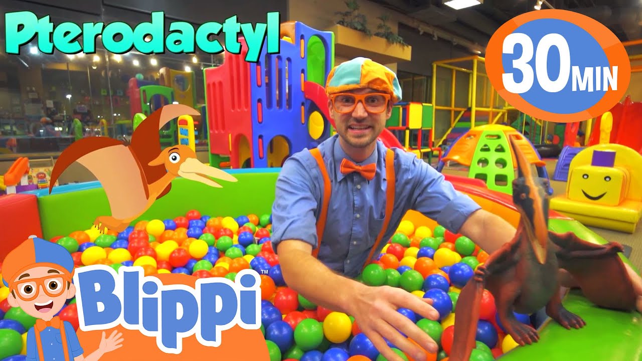 Learning With Blippi At An Indoor Playground For Kids Educational