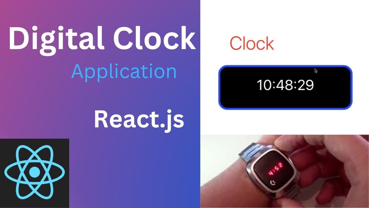 How To Create A Digital Clock In React Js Simple React Digital Clock