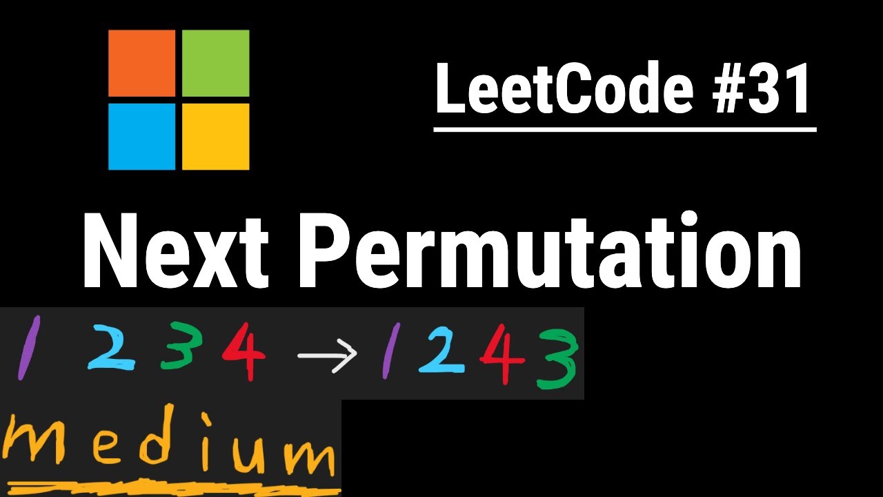 Next Permutation Leetcode 31 With Python Javascript Java And C