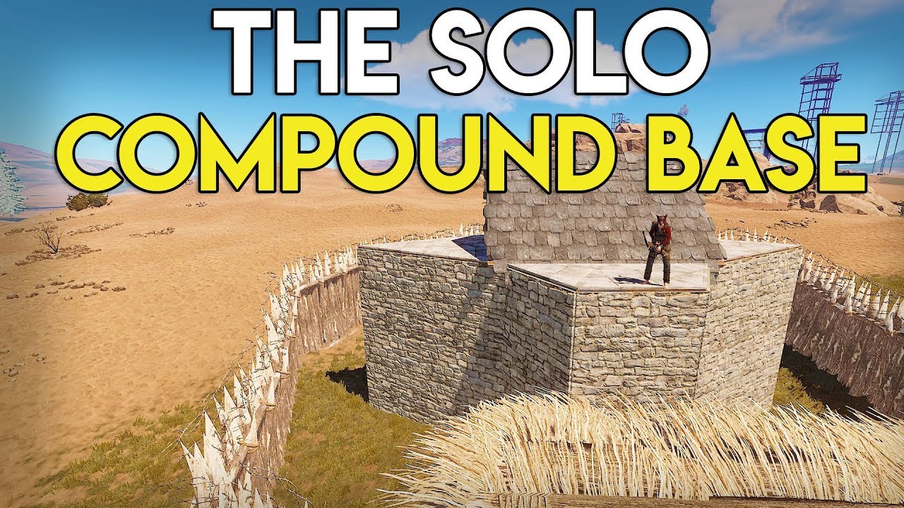 Building The Solo Compound Base Rust Solo Survival 10 Youtube