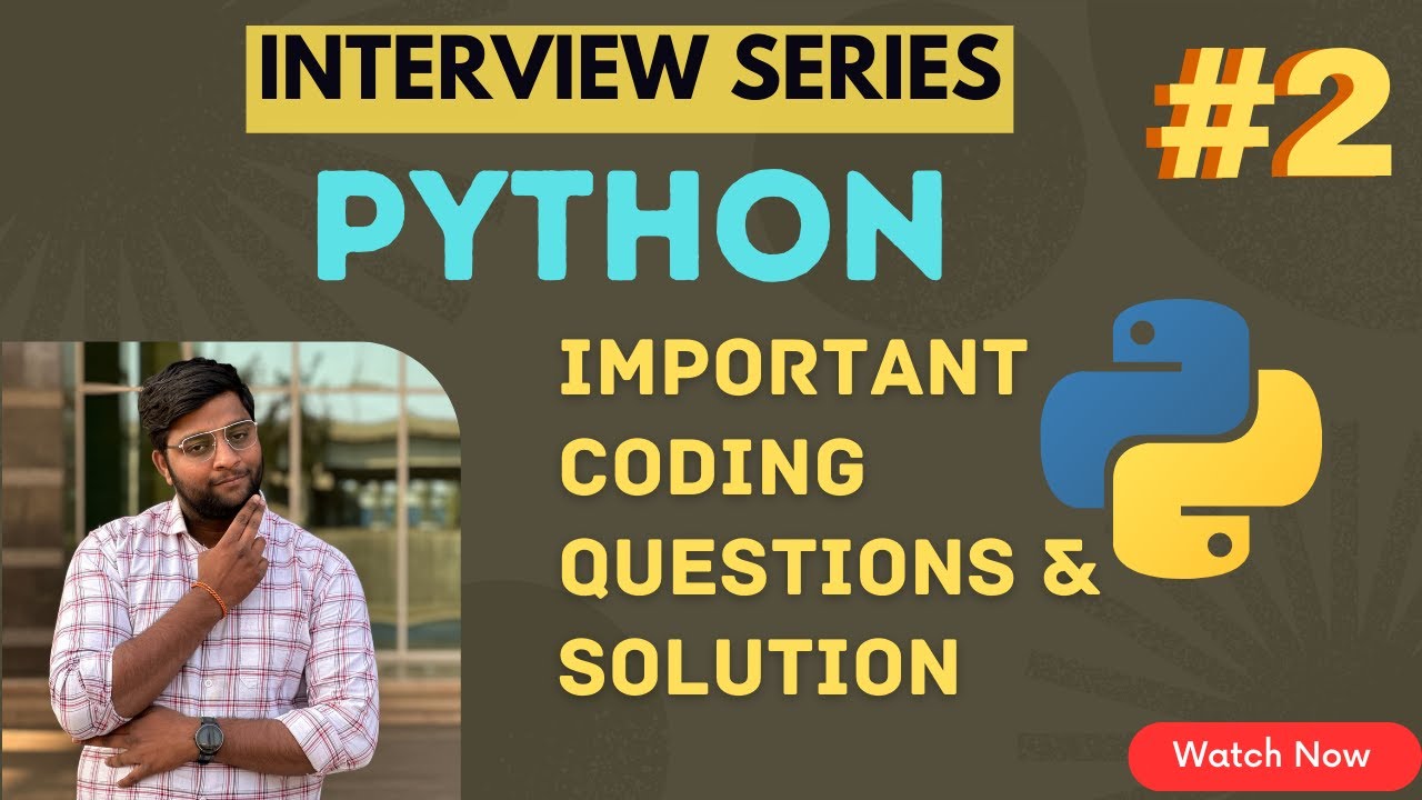 Python Interview Series Master Interview With Interview Series