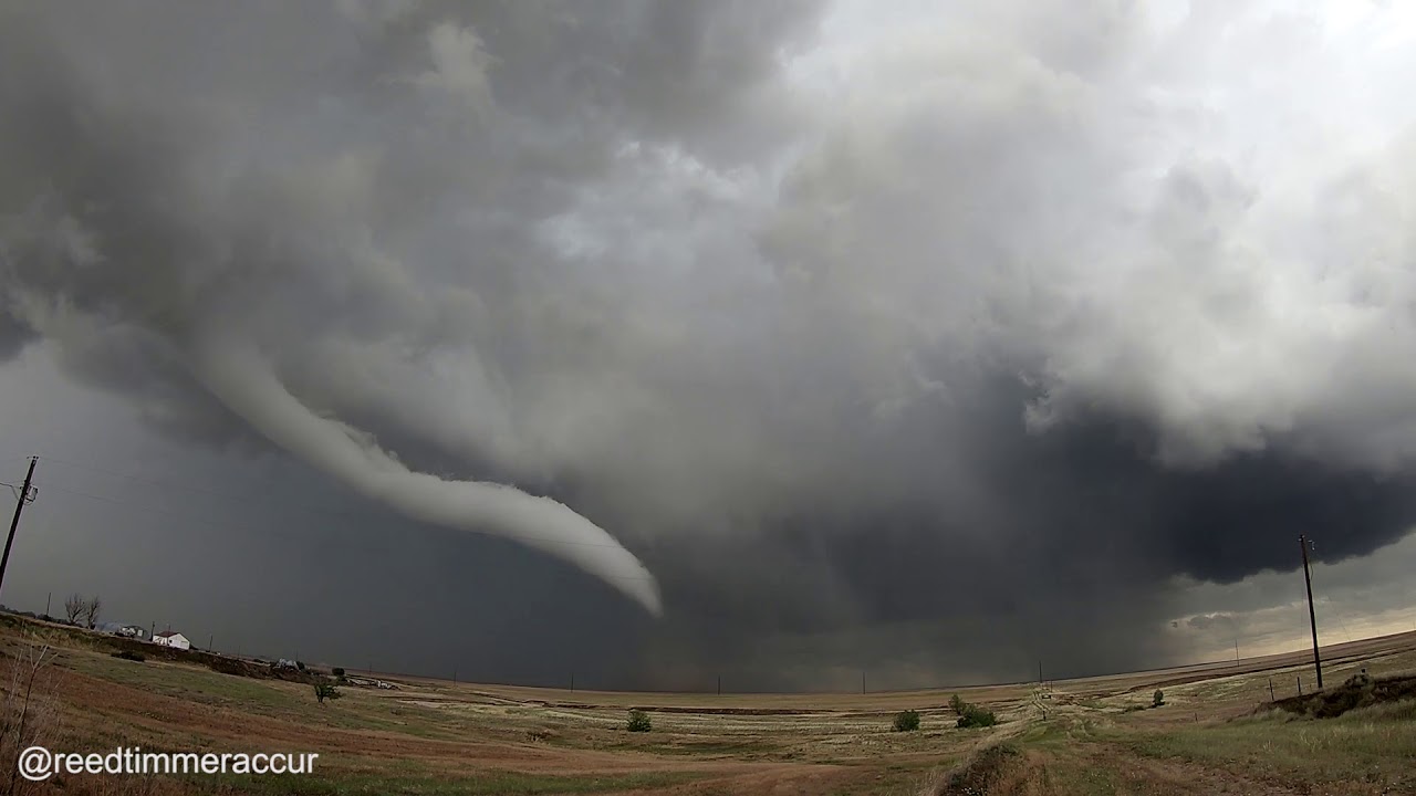 Time Lapse Incredible Tornado Roping Out Bright White Elephant Trunk