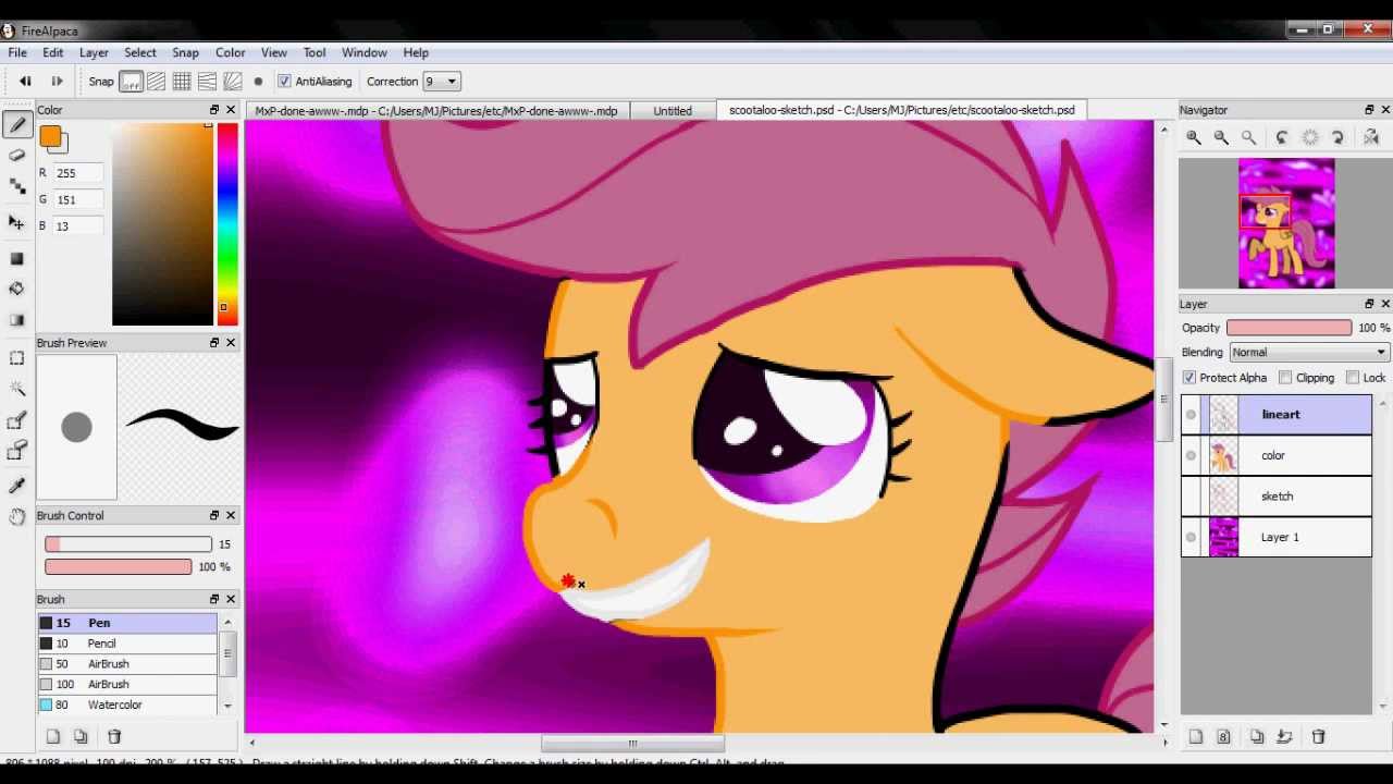 Speedpaint Scootaloo Youtube
