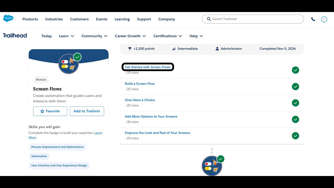 Get Started With Screen Flows Screen Flows Trailhead Salesforce