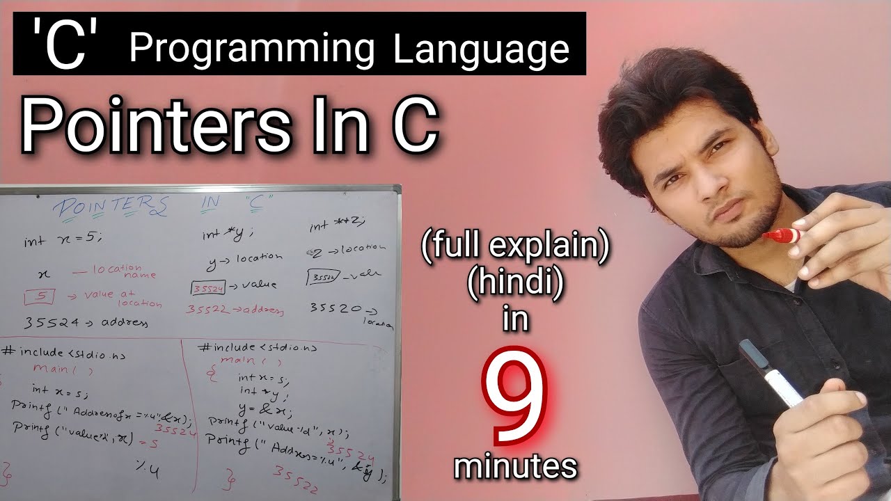 Pointers In C Hindi Full Explain Introduction To Pointer C