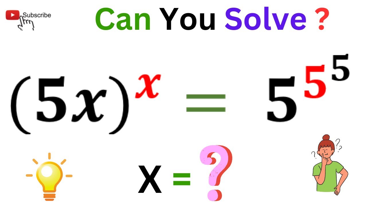 Can You Solve For X If 5x X 5 5 5 Math Olympiad Question