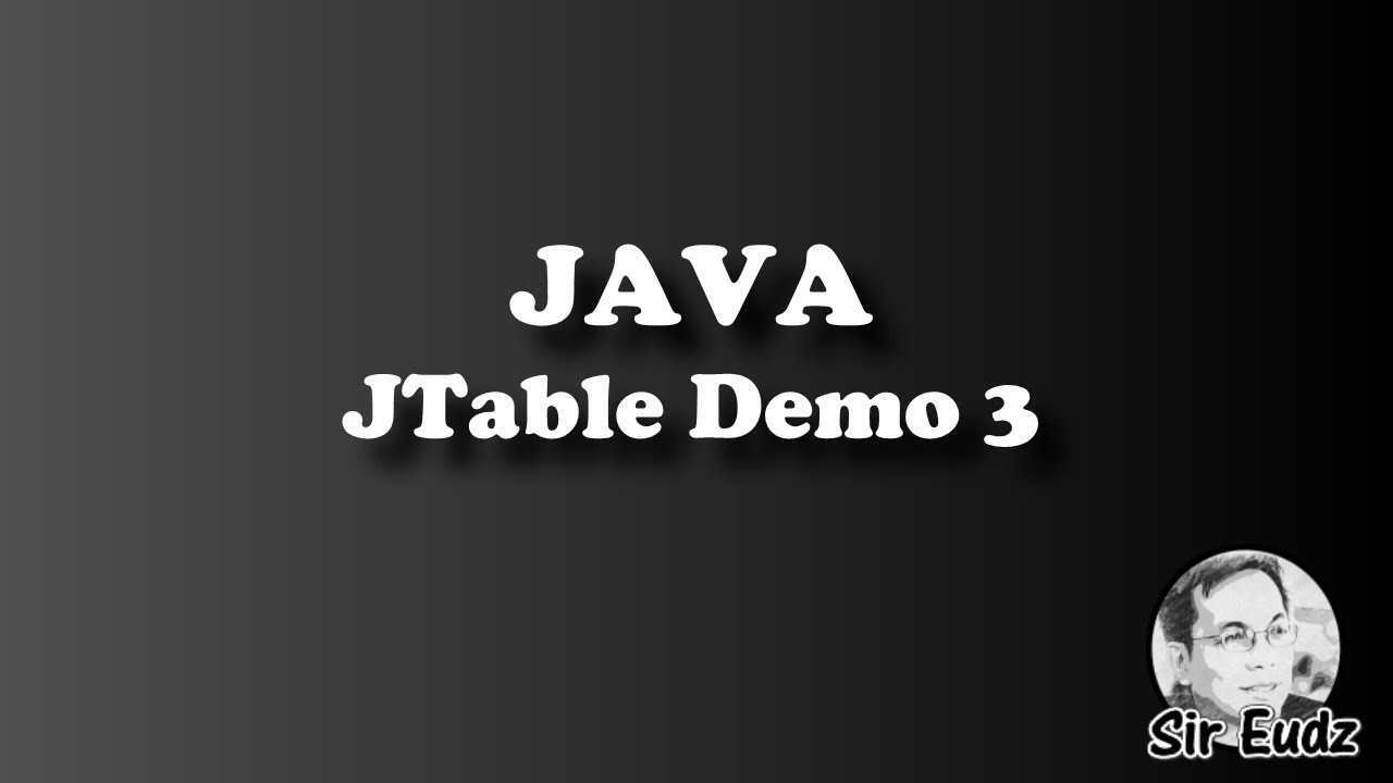 Java Jtable Class Inheritance Public Methods Etc By Sir Eudz