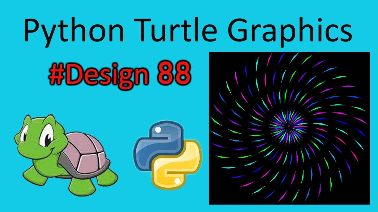 Python Turtle Graphics Tutorial Design88 Python Graphics Youtube