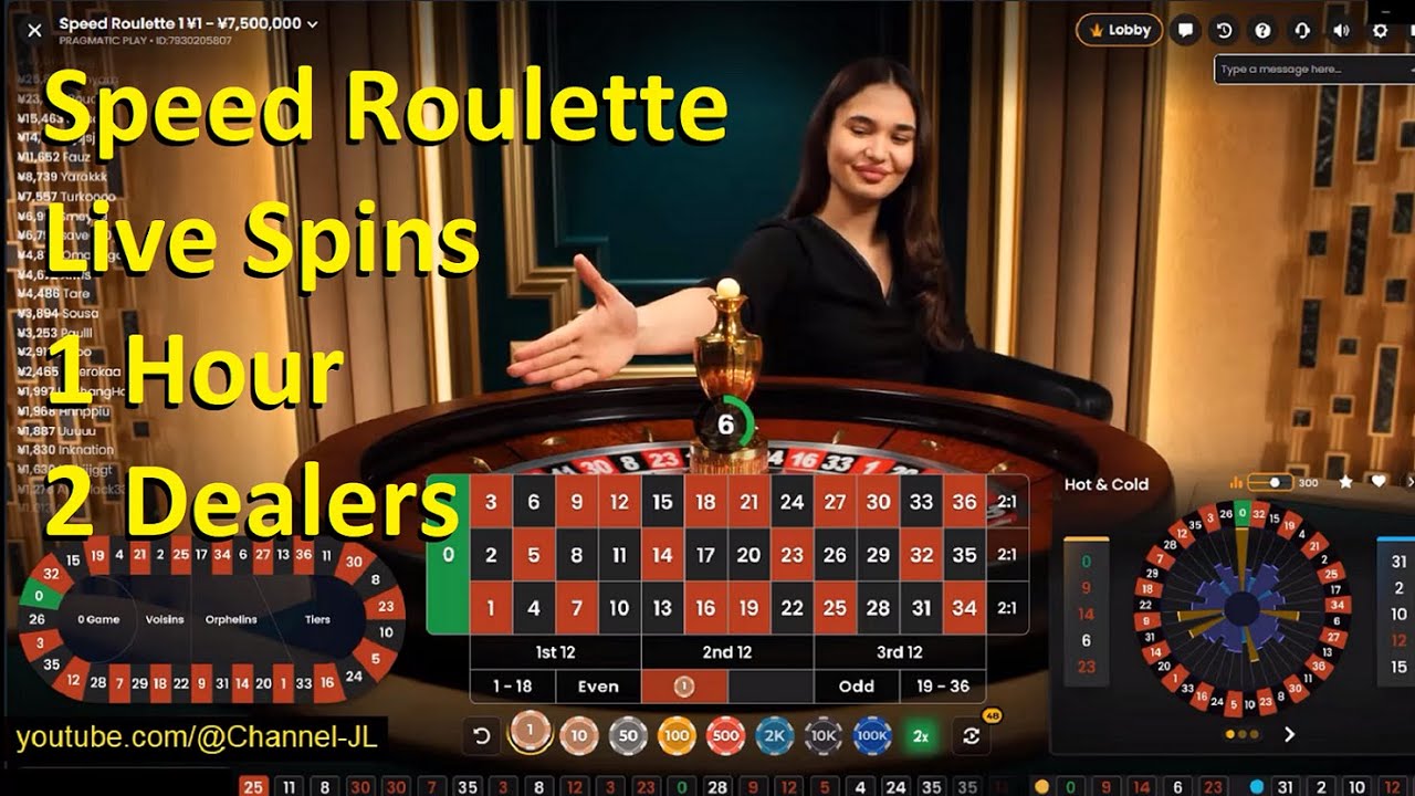 Speed Roulette Live Spins 1 Hour 2 Dealers Pragmatic Play Youtube