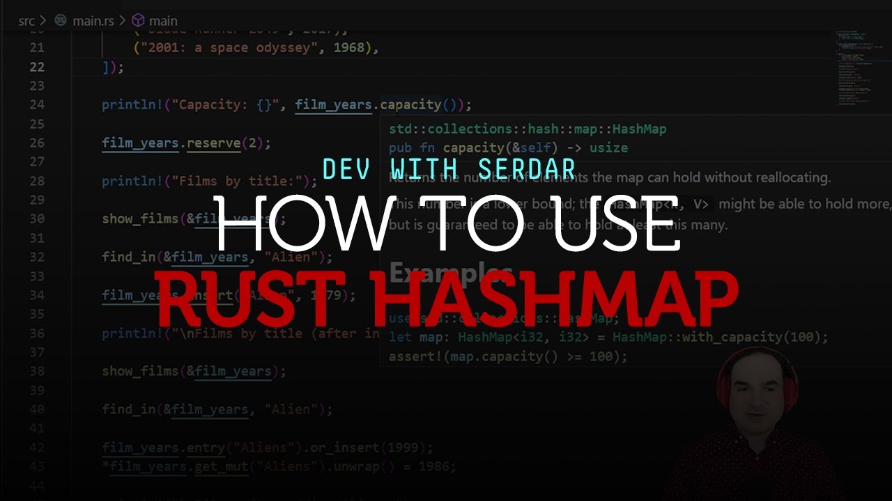 Hashmaps Key Value Stores In Rust Youtube