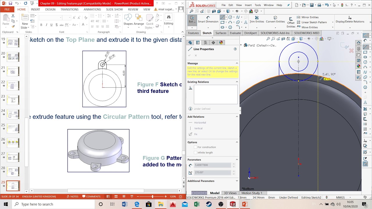 Chapter 9 Solidworks Tutorial 3 Youtube