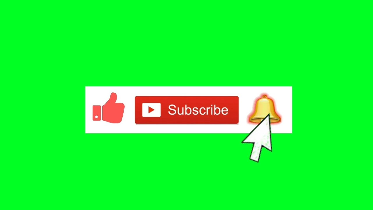 13 New Green Screen Animated Subscribe Button Without Copyright Youtube