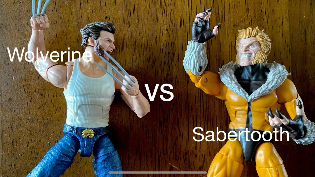 Wolverine Vs Sabertooth Stop Motion Battle Youtube