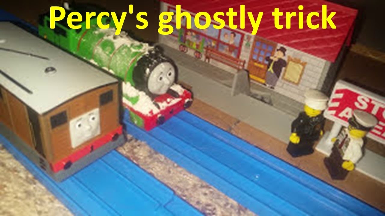 Tomy Trackmaster Percy S Ghostly Trick Gc Us Youtube