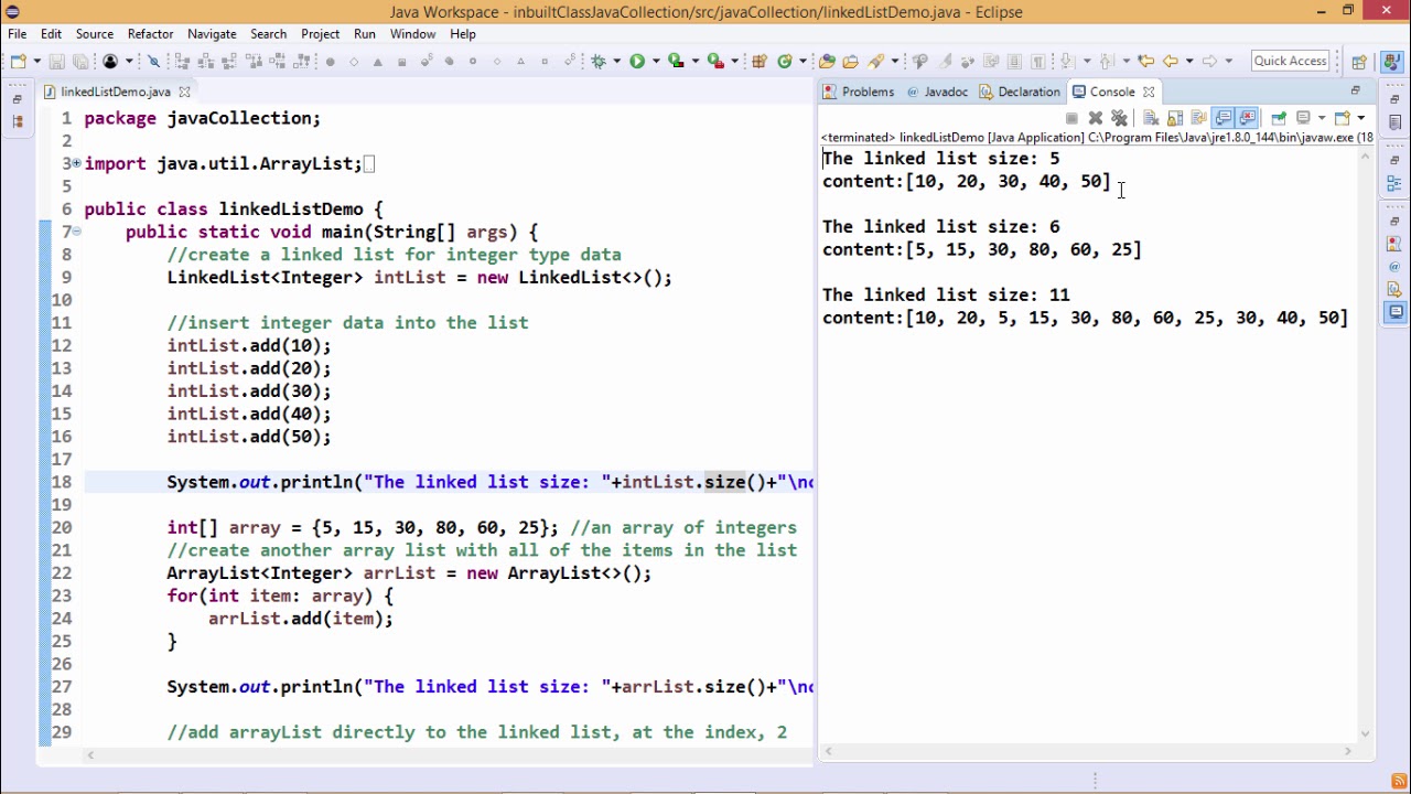 Java Linkedlist With Examples