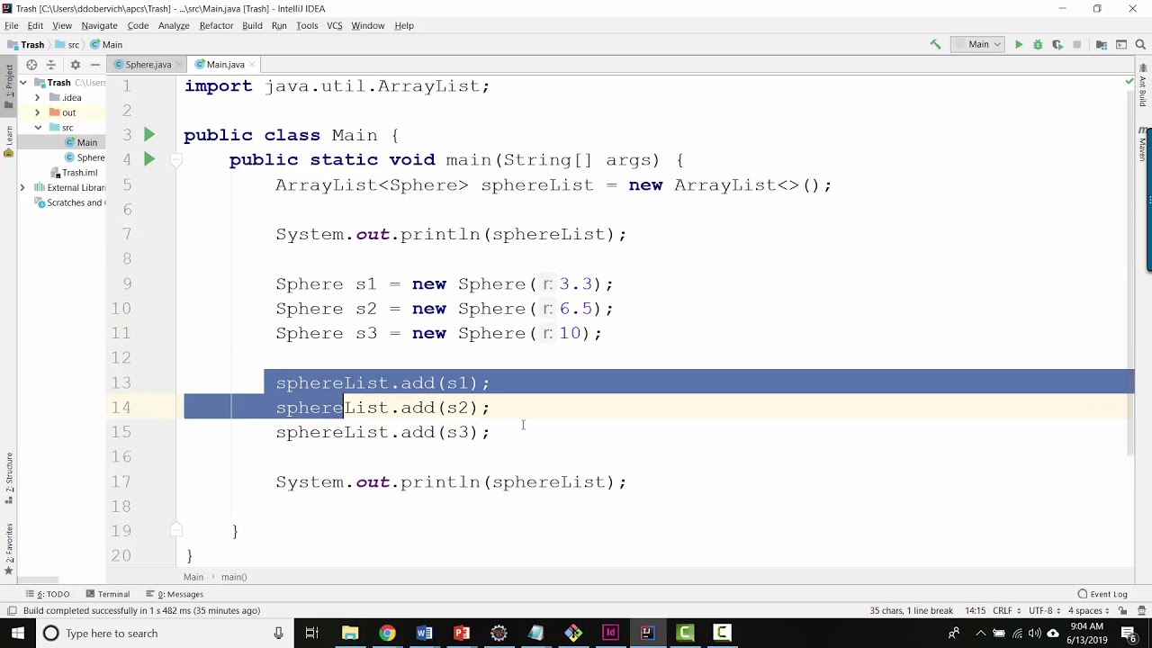 Set 4 Adding Objects To An Arraylist Youtube